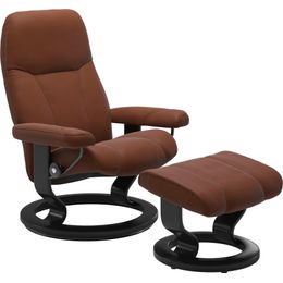 Relaxsessel stressless, B:76cm H:100cm T:71cm, braun, Leder BATICK: BATICK ist ein leicht korrigiertes, durchgefärbtes und genarbtes Möbelleder, bei