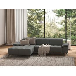 Sit & More Ecksofa SIT & MORE, B:290cm H:79cm T:185cm, grau, Wohnzimmer, Sofas, "Cool L-Form", wahlweise mit Kopfteilverstellung und Vorziehsitz, motorisch