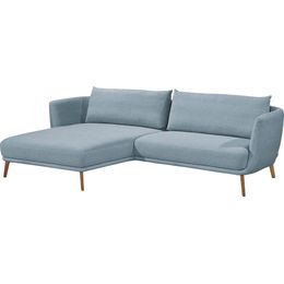 Schöner Wohnen Kollektion Ecksofa, B:270cm H:71cm T:160cm, blau, SCHÖNER WOHNEN-KOLLEKTION, 16% Baumwolle, 79% Polyester, 5% Polyacryl, Wohnzimmer, Sofas, "Pearl - 5 Jahre