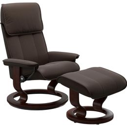 Relaxsessel stressless, B:78cm H:98cm T:73cm, braun, Leder BATICK: BATICK ist ein leicht korrigiertes, durchgefärbtes und genarbtes Möbelleder, bei