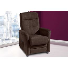 Sit & More TV-Sessel SIT & MORE, B:76cm H:103cm T:91cm, braun, Altara Nubuck, die Luxus-Microfaser aus 100% Polyester;Luxus-Kunstleder;novalife- die ganz
