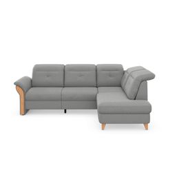 Ecksofa Home Affaire, B:269cm H:92cm T:200cm, grau, Luxus-Microfaser Euphora 100% Polyester, ;Easy Care: 98% Polyester, 2% Polyamid;Luxus-Microfaser