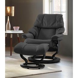 Relaxsessel stressless, B:88cm H:98cm T:78cm, grau, Leder BATICK: BATICK ist ein leicht korrigiertes, durchgefärbtes und genarbtes Möbelleder, bei