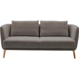 Schöner Wohnen Kollektion 2,5-Sitzer, B:190cm H:71cm T:91cm, grau, SCHÖNER WOHNEN-KOLLEKTION, 100% Polyester, Sofas, "Pearl - 5 Jahre Hersteller-Garantie, auch in Bouclé",