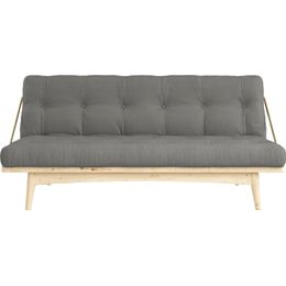 Schlafsofa Karup Design, B:190cm H:90cm T:130cm, grau, 80% Baumwolle + 20% polyester, Kinderzimmer, Sofas, "Folk", aus massiven Kiefernholz, inkl.