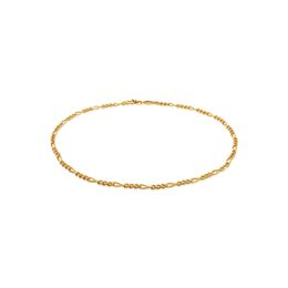 Elli Premium Damen Kette ohne Anhänger "Choker Figarokette 925 Silber", 40, ohne Stein, Silber 925 (Sterlingsilber), L: 40, gold, Silber 925
