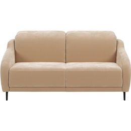 Sit & More 3-Sitzer SIT & MORE, B:192cm H:93cm T:104cm, braun, 100% Polyester, Sofas, "Blues", wahlweise mit Klapptisch und USB