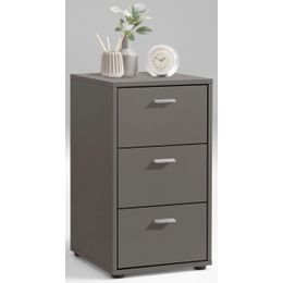 Nachtkommode FMD, B:35cm H:62,5cm T:40cm, grau, Sideboards, "SUVA"