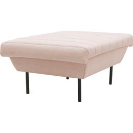 Hocker, B:70cm H:45cm T:70cm, beige, LOOKS by Wolfgang Joop, 100% Polyester, Wohnzimmer, Hocker, "LOOKS IX", Quersteppung, passend zur Serie LOOKS IX