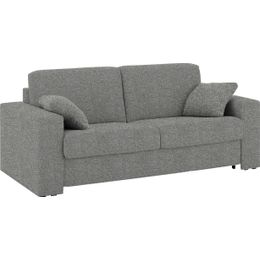 Schlafsofa Home Affaire, B:200cm H:85cm T:100cm, grau, Struktur/Luxus-Microfaser (100% Polyester);Struktur fein ( 100% Polyester), Wohnzimmer, Sofas,