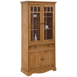 Vitrine Home Affaire, beige, Wohnzimmer, Schränke, "Melissa", Höhe 190 cm