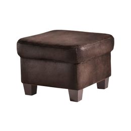 Hocker Home Affaire, B:60cm H:40cm T:60cm, braun, schön changierende Chenille aus 44% Polyacryl, 37% Polyester und 19% Baumwolle;strapazierfähiges