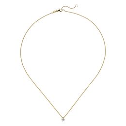 Jobo Damen Kette mit Anhänger "Solitär", Diamanten Gelbgold 585, L: 45, gelb, Diamanten, Gelbgold 585, Halsketten, 585 Gold mit 1 Diamant Brillant