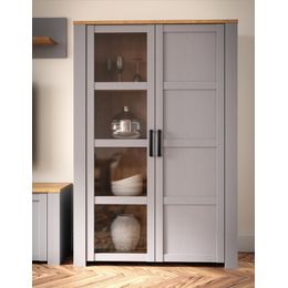Highboard FORTE, B:106,4cm H:160,6cm T:42cm, grau, Wohnzimmer, Sideboards, "Bohol", Breite 106 cm