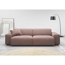 Big-Sofa Andas, B:254cm H:71cm T:101cm, rosa, 95% Polyester, 5% Nylon, Sofas, "Glimminge auch in Breitcord, Feincord + Easy care-Bezug", besondere