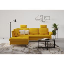 Ecksofa Inosign, B:263cm H:89cm T:224cm, braun, 98%Polyester, 2%Polyamid, Wohnzimmer, Sofas, "Palm Beach L-Form", Federkern, mit