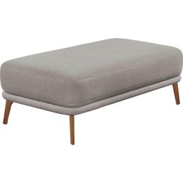 Schöner Wohnen Kollektion Hockerbank, B:120cm H:45cm T:70cm, silber, SCHÖNER WOHNEN-KOLLEKTION, 16% Baumwolle, 79% Polyester, 5% Polyacryl, Hocker, "Pearl - 5 Jahre