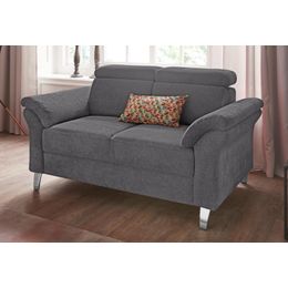 Sit & More 2-Sitzer SIT & MORE, B:156cm H:84cm T:93cm, grau, Sofas, "Arngast", inklusive Federkern und Kopfteilverstellung