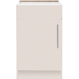 Wiho-Küchen Spülenschrank WIHO KÜCHEN, B:50cm H:82cm T:57cm, beige, Küche, Schränke, "Cali", 50 cm breit, ohne Arbeitsplatte