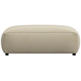 Pouf FLEXLUX, B:104cm H:41cm T:82cm, beige, Kunststoff, Poufs, "Lucera", modern & anschmiegsam, Kaltschaum, Stahl-Wellenunterfederung