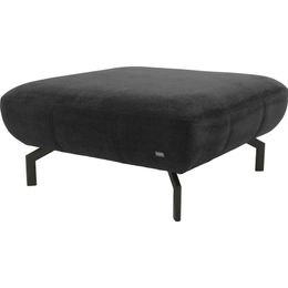 Hocker, B:83cm H:44cm T:83cm, grau, LOOKS by Wolfgang Joop, 92% Polyester, 8% Nylon, Wohnzimmer, Hocker, "LOOKS XIII", passend zur Serie LOOKS XIII