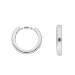 Adelia&acute;s ADELIA ́S Damen Paar Ohrh&auml;nger "1 Paar 333 Wei&szlig;gold Ohrringe / Creolen &Oslash; 12 mm", Damen, Gold, silber, Gold, Ohrringe, 333 Gold Goldschmuck f&uuml;r Damen
