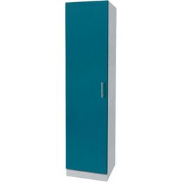 Wiho-K&uuml;chen Seitenschrank WIHO K&Uuml;CHEN, B:50cm H:200cm T:57cm, blau, K&uuml;che, Schr&auml;nke, "Kiel", 50 cm breit, H&ouml;he 200 cm