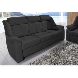 Sit & More 3-Sitzer SIT & MORE, B:190cm H:98cm T:95cm, schwarz, Altara Nubuck, Luxus-Microfaser (100% Polyester);PRIMABELLE-Microfaser, Luxus-Microfaser (100%