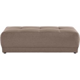 Hocker DOMO collection, B:150cm H:44cm T:67cm, beige, Struktur (100% Polyester);Microfaser PRIMABELLE (100% Polyester);Kunstleder SOFTLUX;Struktur
