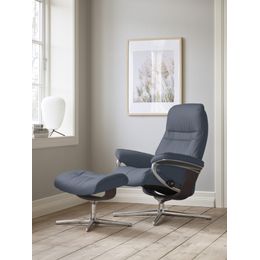 Relaxsessel stressless, B:83cm H:105cm T:74cm, blau, Leder PALOMA: PALOMA ist ein durchgef&auml;rbtes Semianilin-M&ouml;belleder mit nat&uuml;rlicher Narbung.,