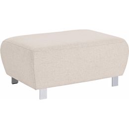 Sit & More Hocker SIT & MORE, B:101cm H:45cm T:68cm, beige, Struktur (100% Polyester);Struktur fein (100% Polyester), Garten, Hocker, "Township"