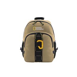 Damen Cityrucksack "EXPLORER III", National Geographic, beige, Kunstfaser, Rucksäcke, aus recycelten PET-Flaschen