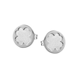 Firetti Damen Paar Ohrstecker "Schmuck Geschenk Silber 925 Ohrschmuck satiniert glänzend", 10,2mm, Silber 925 (Sterlingsilber), silber, Silber 925