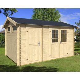 Gartenhaus Lasita Maja, beige, Holzwerkstoff, Gartenh&auml;user, "William"