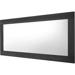 Wandspiegel Inosign, H:75cm T:2cm, schwarz, Spiegelglas, Flur, Spiegel, "Rimini", Breite 170 cm