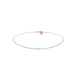 Elli Damen Collier "Choker Herz Liebe 925 Silber", 38, ohne Stein, Silber 925 (Sterlingsilber), L: 38, rosa, Silber 925 (Sterlingsilber), Halsketten