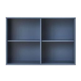 Sideboard, B:89cm H:61cm T:32,5cm, blau, HAMMEL FURNITURE, Spanplatte, Wohnzimmer, Sideboards, "Mistral, Hochwertig H&auml;ngeregal, B&uuml;cherregal,