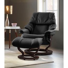 Relaxsessel stressless, B:79cm H:98cm T:75cm, schwarz, Leder BATICK: BATICK ist ein leicht korrigiertes, durchgefärbtes und genarbtes Möbelleder, bei
