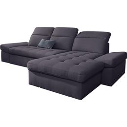 Sit & More Ecksofa SIT & MORE, B:302cm H:77cm T:189cm, grau, Struktur (100% Polyester);Struktur fein (95% Polyester, 5% Polyamid), Wohnzimmer, Sofas, "Stardust