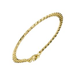 Jobo Damen Goldarmband, 19cm, Gelbgold 333, gold, Gelbgold 333, Armbänder, Panzerarmband 333 Gold 19 cm