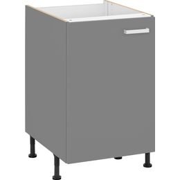 Sp&uuml;lenschrank Optifit, B:50cm H:87cm T:58,4cm, grau, Holzwerkstoff, K&uuml;che, Schr&auml;nke, "Parma", Breite 50 cm