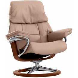 Relaxsessel stressless, B:76cm H:100cm T:75cm, beige, Leder PALOMA: durchgef&auml;rbtes Semianilin-M&ouml;belleder;Leder BATICK: durchgef&auml;rbtes und genarbtes