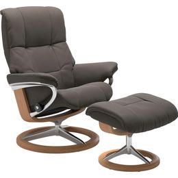 Relaxsessel stressless, B:92cm H:103cm T:79cm, grau, Leder BATICK: BATICK ist ein leicht korrigiertes, durchgefärbtes und genarbtes Möbelleder, bei