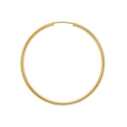 Paar Creolen Vivance "585/- Gelbgold glanz 40 mm" Ohrringe Gr. ONE-SIZE, Gold, gelb Damen