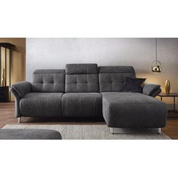 Ecksofa Places of Style, B:270cm H:102cm T:168cm, grau, Kunstleder SOFTLUX;Flachgewebe (100% Polyester);Struktur (100% Polyester), Wohnzimmer, Sofas,