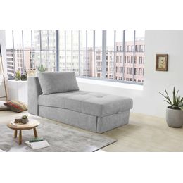 Jockenhöfer Schlafsofa, B:93cm H:78cm T:167cm, grau, JOCKENHÖFER GRUPPE, Luxus-Microfaser (92% Polyester, 8% Nylon), Kinderzimmer, Sofas, "Robin", Bettfunktion
