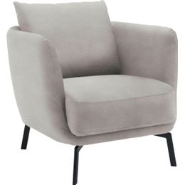 Schöner Wohnen Kollektion Sessel, B:86cm H:68cm T:86cm, silber, SCHÖNER WOHNEN-KOLLEKTION, 96% Polyester, 4% Polyacryl, Wohnzimmer, Sessel, "Pearl - 5 Jahre