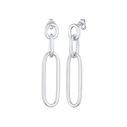 Elli Damen Paar Ohrstecker "Glieder Basic Hänger Blogger 925 Silber", onesize, ohne Stein, Silber 925 (Sterlingsilber), silber, Silber 925