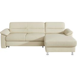Sit & More Ecksofa SIT & MORE, B:251cm H:85cm T:165cm, beige, NaturLeder;Luxus-Microfaser (100% Polyester);Softlux-Kunstleder;Primabelle-Microfaser (100%