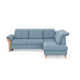 Ecksofa Home Affaire, B:269cm H:92cm T:200cm, blau, Luxus-Microfaser Euphora 100% Polyester, ;Easy Care: 98% Polyester, 2% Polyamid;Luxus-Microfaser